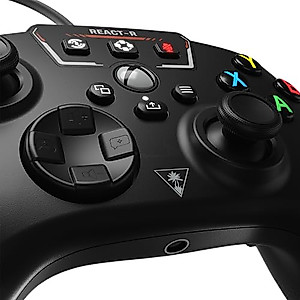 Turtle Beach REACT-R Controller Wired Game Controller – Xbox Series X, Xbox Series S, Xbox One & Windows – Audio Controls, Mappable Buttons, Textured Grips – Black
