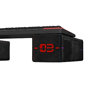 Couchmaster Cyberpunk - CYPUNK² Edition - Leather Look Red & Blue - Couch Gaming USB-HUB Desk for Mouse & Keyboard for PC, PS4/5, Xbox One/Series X