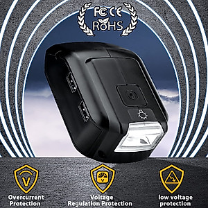 Battery Adapter for Dewalt 20v Battery USB Phone Charger, Led Work Light with Dual USB Charger and 12v DC Port,Power Source Supply for 14.4-20v Max Lithium-Ion Battery