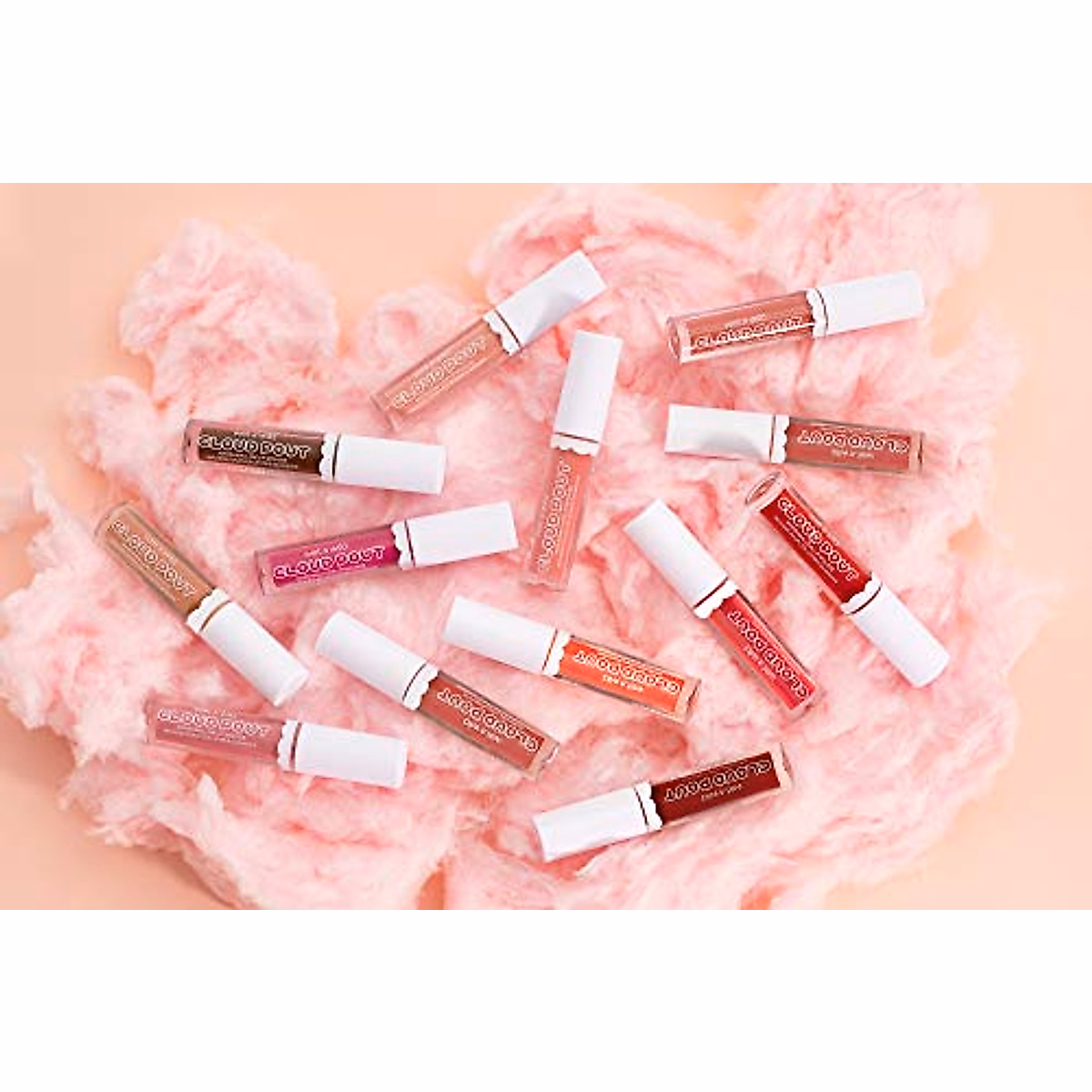 wet n wild Liquid Lipstick Cloud Pout Marshmallow, Pink Cotton Candy Skies | Matte Lip Cream Mousse | Argan Oil | Vitamin E