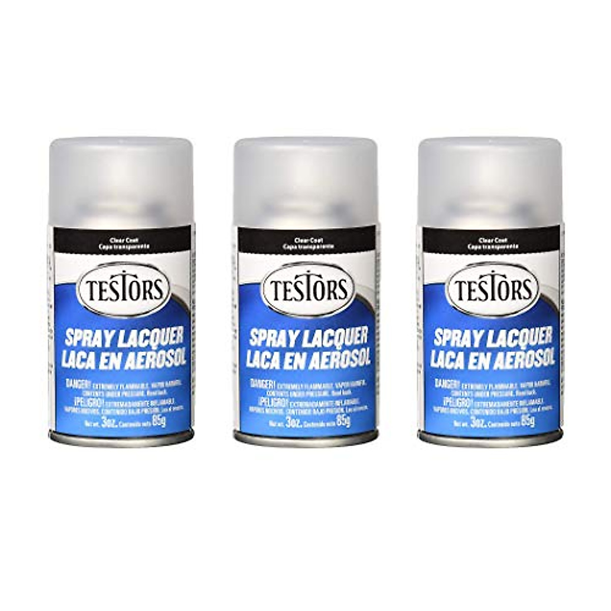 Testors Spray Lacquer 3oz, Clear Coat(3 Pack)