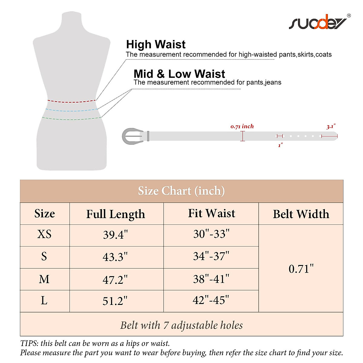 SUOSDEY 2 Pack Women Skinny Belt Thin Waist Belt Black Brown with Fashion Gold Buckle for Pants Jeans Dresses