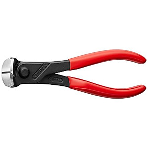 KNIPEX End Cut Nippers,Red and Silver