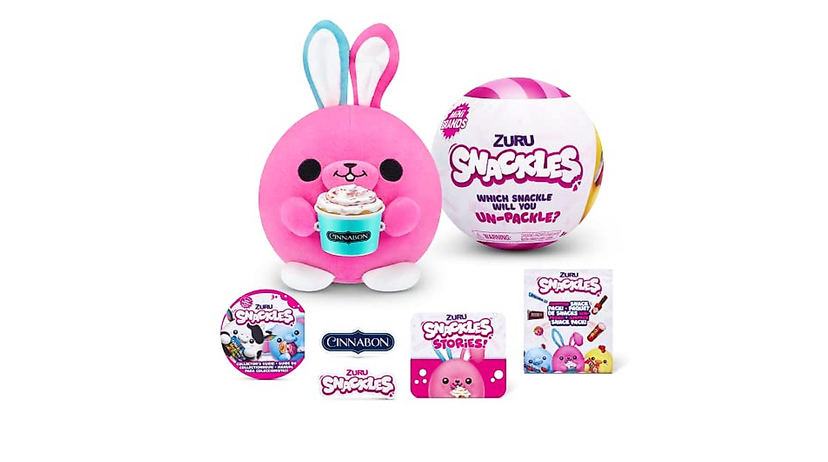 Snackles Small Sized 5.5 inch Snackle Plush by ZURU (Random Surprise ...