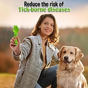 Tick-It-Off Quick Tick Remover Tool - Safely Removes Ticks and Protect Your Loved Ones, Green