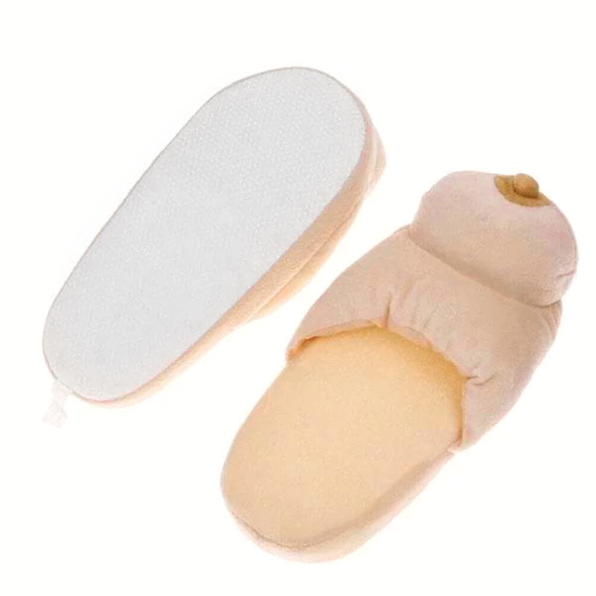 Karwuiio Unisex Adult Funny Slippers Novelty Gag Gift Sexy Indoor Flat Shoes Anti Slip Winter Furry Slippers for Women Men(Style-5,One Size)