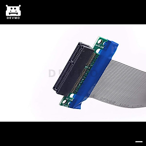 DEVMO PCI-Express 4X Riser Cable Premium PCI-E Port Extension Extender Card 19CM