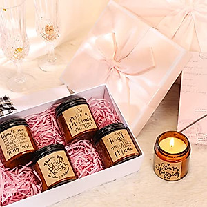 10 Jars Thank You Candles 3.5 oz Scented Inspirational Candle Gift Appreciation Gift Candles Gratitude Gift for Women Friends Mom Coworkers Teachers Employees Presents