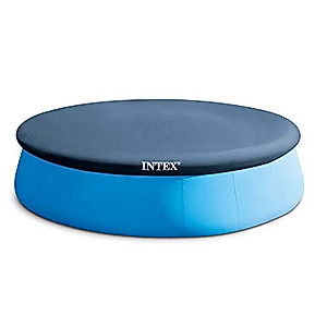 Intex N/AA 13' x 12" Easy Set Above Ground Rope Tie PVC Vinyl Pool Cover |, 1 Pack, Blue