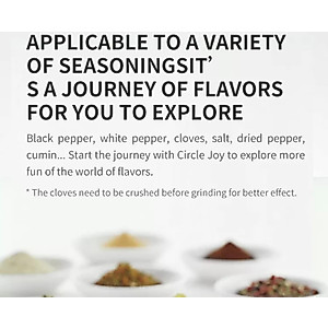 OurStory. Electric pepper grinder for your home & kitchen. s kitchen gadgets. Kitchen small appliances suitable for gift set. Battery operated kitchen accessories., Black, stainless steel (KYMQ-17A)