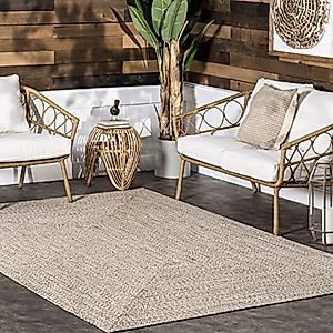 nuLOOM Wynn Braided Indoor/Outdoor Area Rug, 10' x 14', Tan