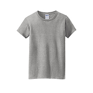Gildan Blank T-Shirt - Unisex Style 5000 Adult Sports Grey