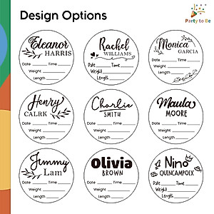 Party to Be Personalized Birth Announcement Sign for Hospital, Laser Engraved Wooden Baby Name Announcement Sign, Newborn Announcement Sign