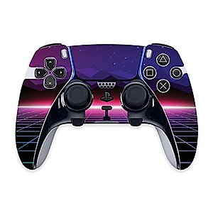 MightySkins Skin Compatible with PS5 DualSense Edge Controller - Synthwave | Protective, Durable, and Unique Vinyl Decal wrap Cover | Easy to Apply & Change Styles | Made in The USA