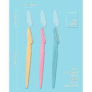 Eyebrow Razor for Women, 30 Pcs Dermaplane Razor for Women Face, Multipurpose Face Razors for Women and Men by MoHern