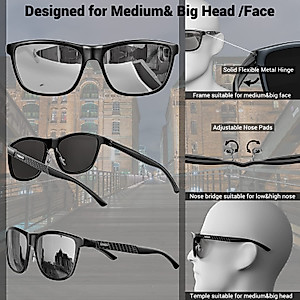 ROCKNIGHT HD Polarized UV Sunglasses for Men Silver Mirrored Sunglasses for Women Metal Square UV 400 Sunglasses Stylish