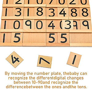 LEADER JOY Montessori Math Materials Teens & Tens Boards Preschool Toddler Toys Seguin Boards Home Edition