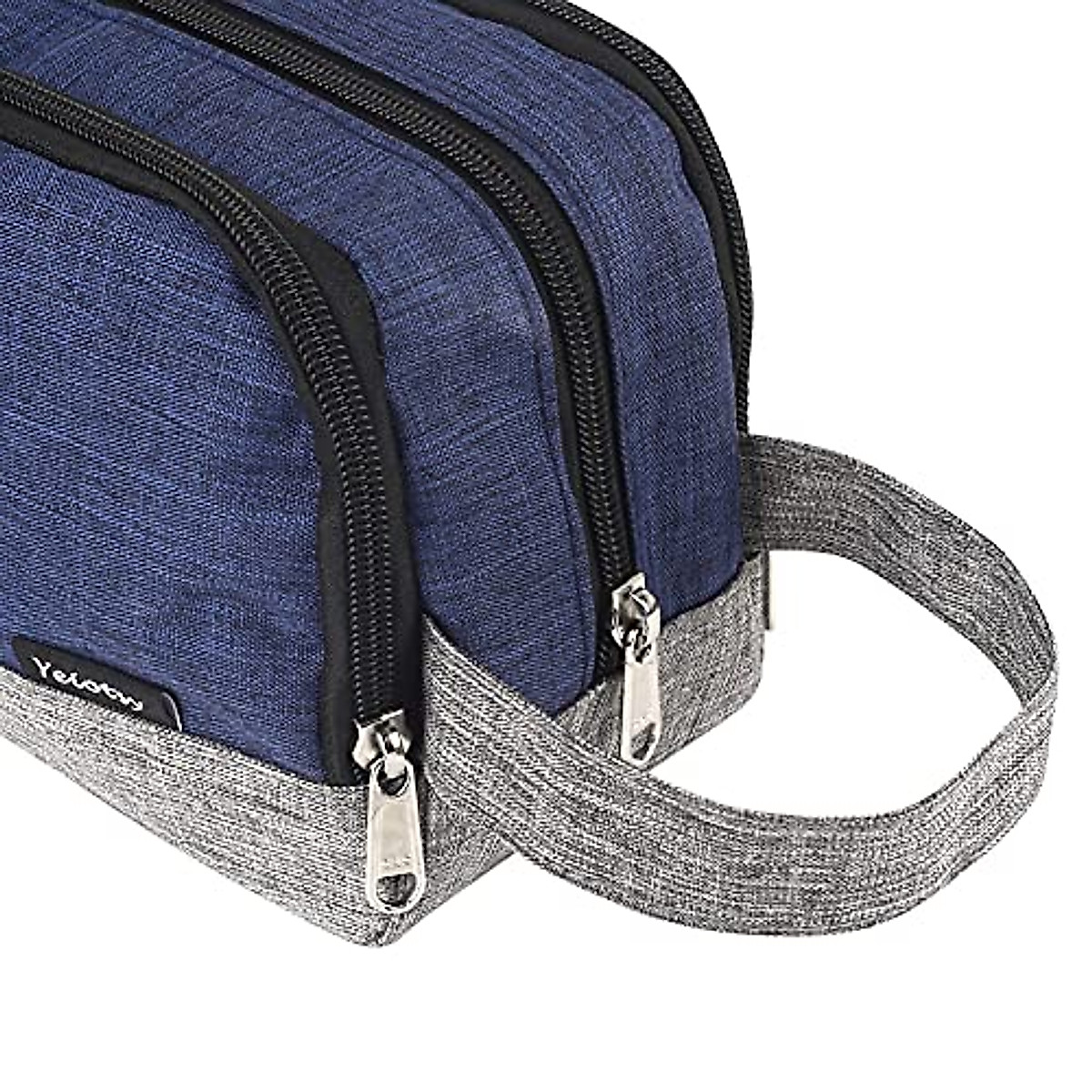Yeiotsy Toiletry Bag, Color Clash Durable Travel Toiletry Organizer Bag (Dark Blue)