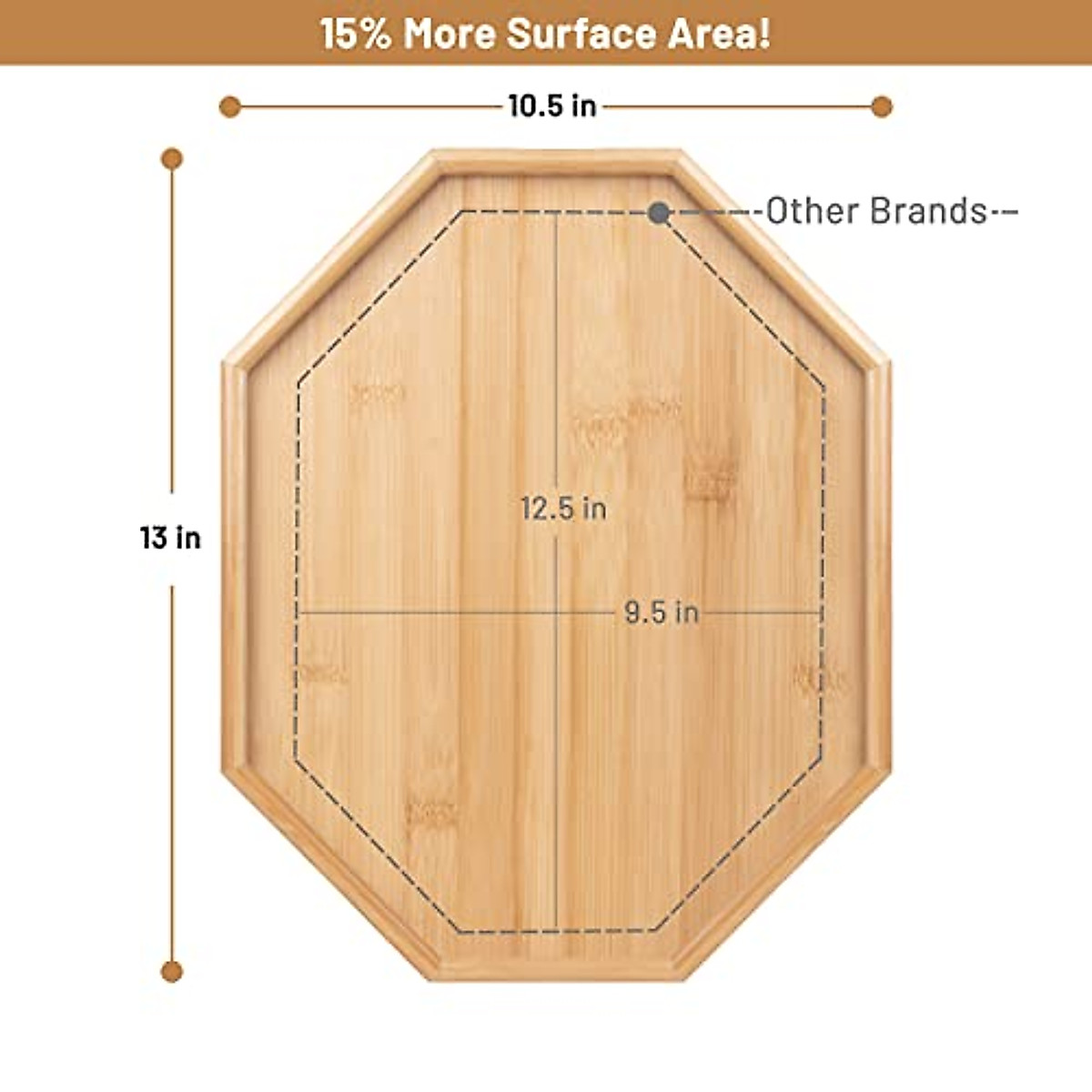 Clip On Tray Sofa Table for Wide Couches. Couch Arm Tray Table, Portable Table, TV Table and Side Tables for Small Spaces. Stable Sofa Arm Table for Eating and Drink Table (Natural)