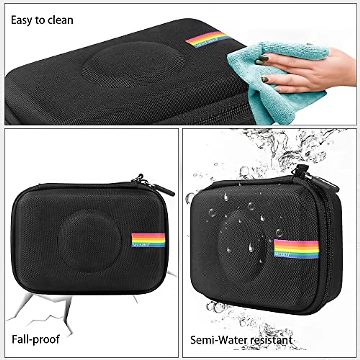 Leayjeen Digital Camera Case Compatible with YISENCE/Yifecial/EROOLU Underwater HD Waterproof Digital Video Camera and More Accessories(Case Only)