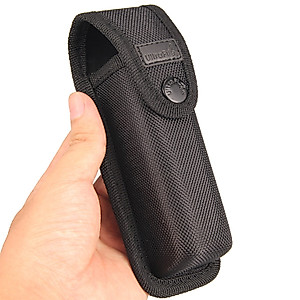 UltraFire Duty Belt Flashlight Holster, Nylon Flashlight Holder Pouch Holster for Duty Belt, 2 Pack