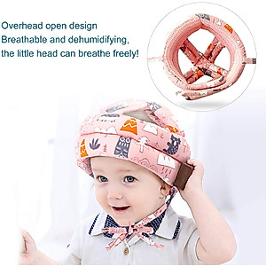 Baby Toddler Anti-Collision Safety Hat Infant Harnesses Adjustable Safety Helmet Baby Learn to Walk Protective Hat with Chin Strap Headguard Hat for Baby Boys Girls Crawling, Running, Walking