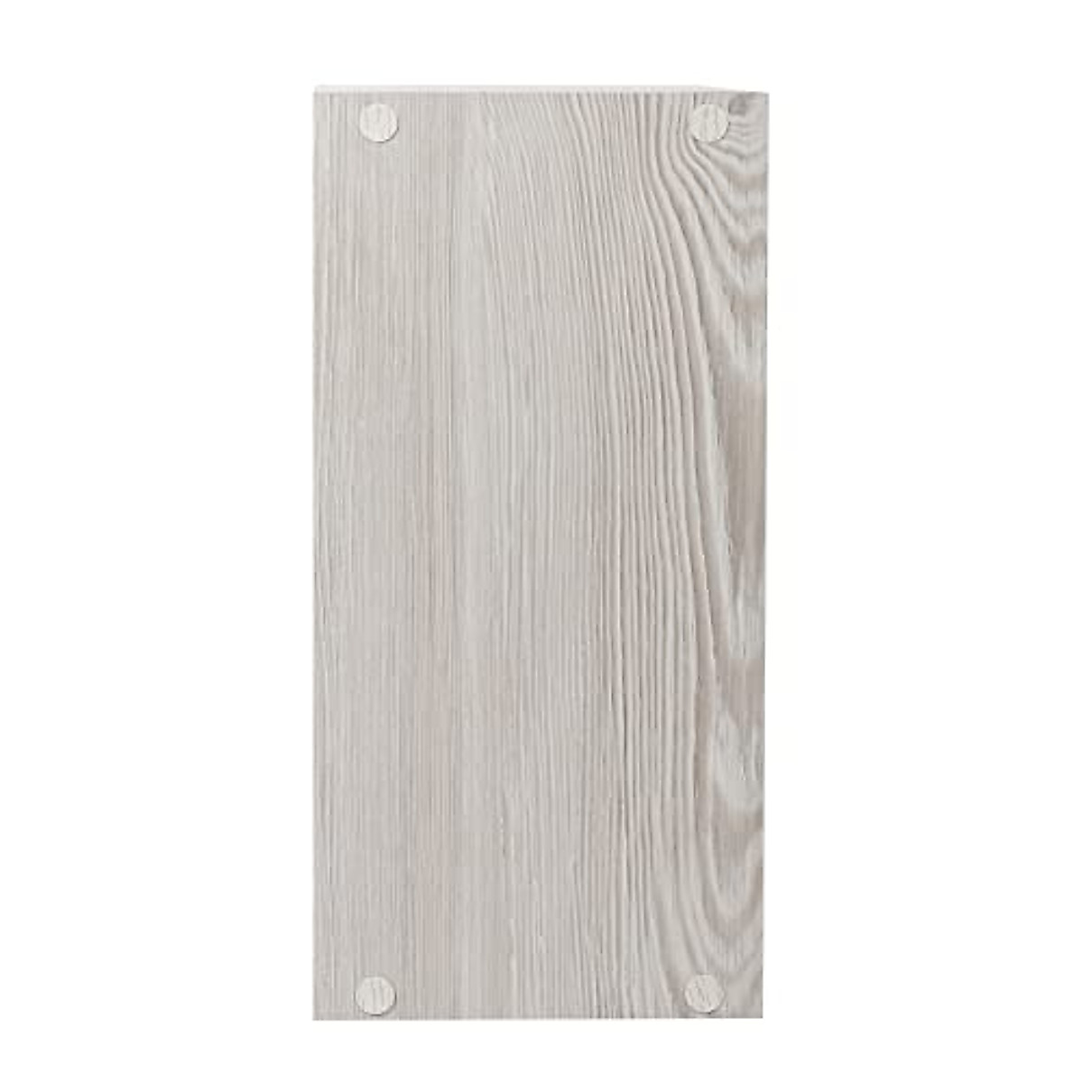 Kiera Grace Square Cubbi Rustic & Timeless Single Decorative Engineered Wood Floating Wall Shelf for Home, Room, & Office, 5.8" L W x 11.8" H, Weathered Grey (FN01520-4)