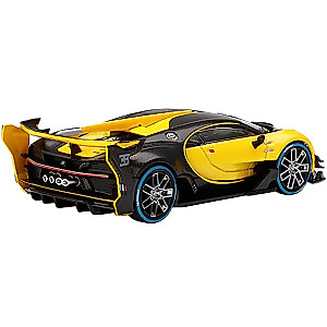 MINI GT Bugatti Vision Gran Turismo Yellow and Carbon 1/64 Diecast Model Car by True Scale Miniatures MGT00317