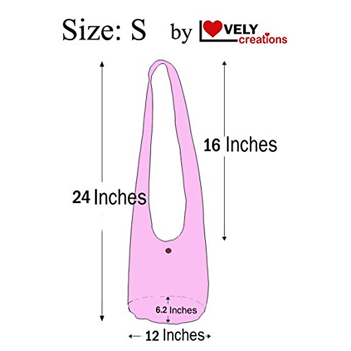 Lovely Creations Hippie Boho New Elephant Crossbody Bohemian Gypsy Sling Shoulder Bag Small Size (S Black)