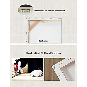 Pinetree Art Elephant Artwork Canvas Wall Art Painting Elephant Wall Decor for Home Decoration (36 x 24 inch, Framed)