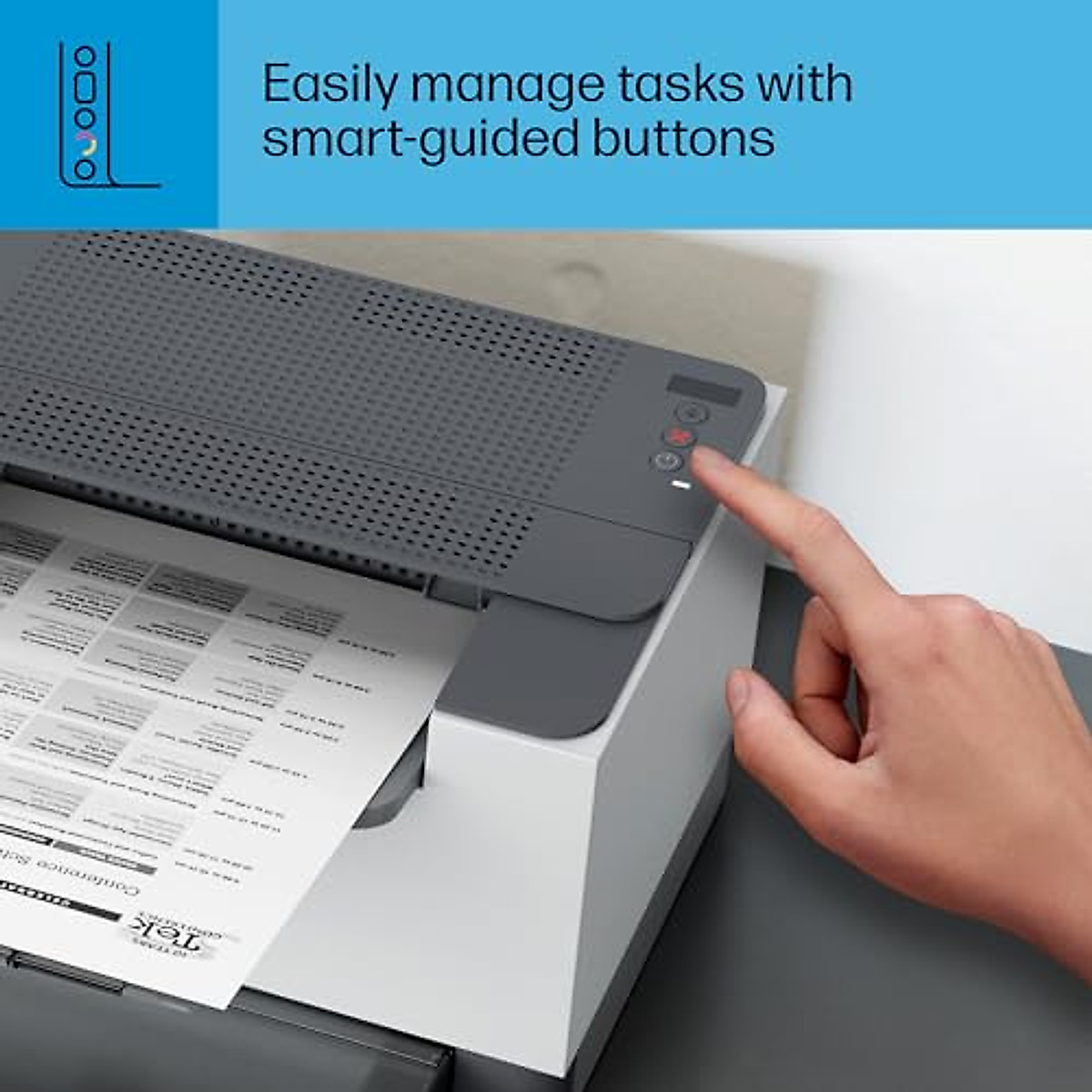 HP LaserJet M209d Laser Printer, Black and White, Automatic Duplex, USB Connection Only (Cable Included), Ideal in Home Office (8J9L0F)