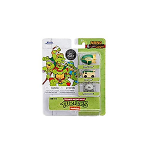 Teenage Mutant Ninja Turtles 1.65" 3-Pack Die-cast Cars, Toys for Kids and Adults