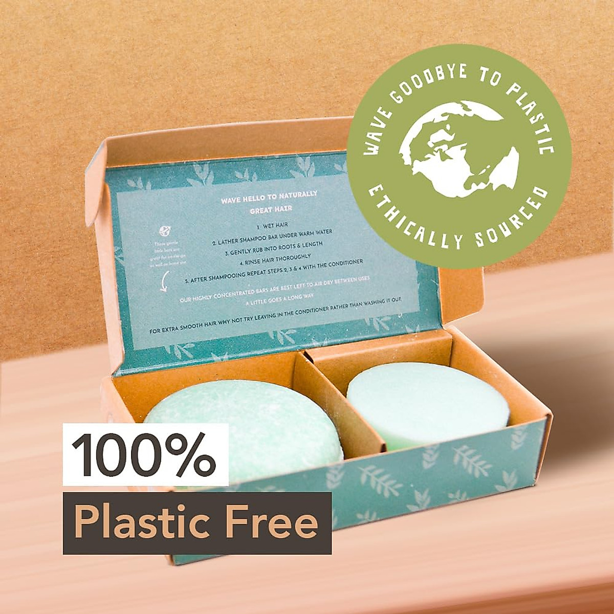 Clever Yoga Invigorating Eucalyptus Oil Shampoo and Conditioner Bar Set - 100% Vegan, Plastic Free, Sustainable, Handmade in USA, Silicone Paraben and SLS Free, Great for Travel - 2.2 Ounces