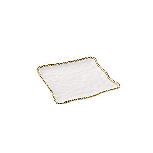 Pampa Bay Golden Salerno Porcelain Square Serving Platter
