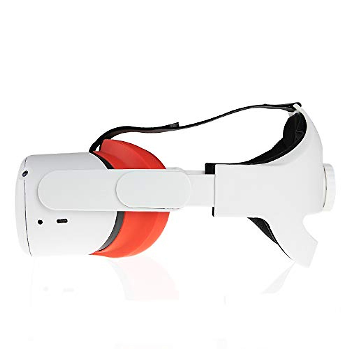 (2 Pack) Seltureone Silicone VR Face Pad Compatible for Quest 2, Face Eye Cushion Cover Mask Skin, Sweatproof Washable, Black, Red