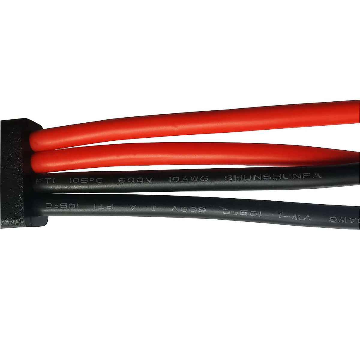 Faoyliye 10AWG SAE Y Splitter 1 to 2 SAE Extension Cable SAE DC Power Automotive Connector Cable for Solar Panel Battery Cars Tractor-40cm