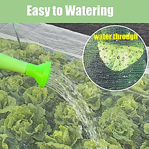 TLSTGO 2 Pack 10X33FT Garden Mesh Netting, Plant Netting for Birds and Animals Garden Netting for Raised Beds Ultra Fine Row Cover Mesh Netting for Vegetables Fruit Trees