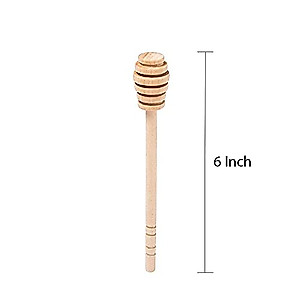 DESIOLE Wooden Honey Mixing Stirrer Honey Dipper Sticks Honey Spoon