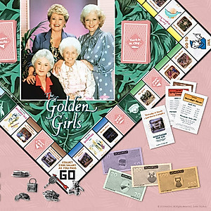 Monopoly: The Golden Girls Board Game | Buy, Sell, Trade Fan-Favorite Locations | Classic Monopoly Game Featuring Golden Girls TV Show Theme | Officially-Licensed Golden Girls Merchandise