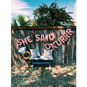JeVenis She Said Okurrr Balloon Engagement Decoration Balloon She Said Yes Balloon Wedding Proposal Decoration Proposal Banner Bridal Shower Decor Hen Party Bachelorette Party Decoration