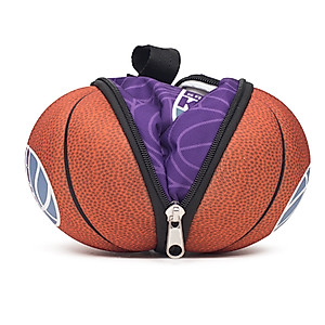 MACCABI ART Official Sacramento Kings Collapsible Insulated Basketball Lunch Bag, 13.4” x 5.75” x 5.75” Purple