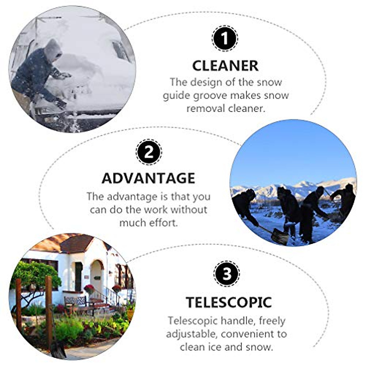 Hemoton Garden Shovel Garden Shovel Snow Shovel Sand Scoop Portable Folding Shovel Suitable for Cars Camping Gardens and Other Outdoor Activities Snow Removal Tool Multitools