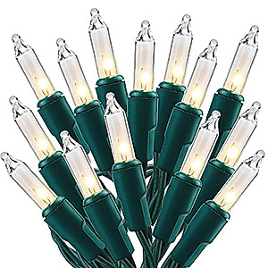 Christmas Lights, 150 Count 33 FT Christmas Mini String Lights, Green Wire Fairy Lights, 120V UL Certified Connectable Xmas Tree Lights for Patio, Holiday, Party, Outdoor Indoor Decoration, Warm White