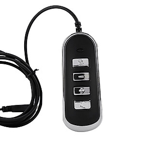 Zerone RJ9 to USB Audio Headphone Adapter with Control Box and Crystal Head Earphone