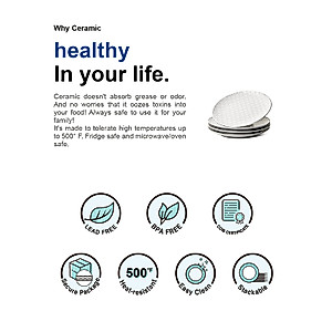 LE TAUCI Dinner Plates 10 Inch, Ceramic Dish Set for Kitchen, Embossed Serving Dish, Microwave Oven Dishwasher Safe, For Housewarming or Wedding - Set of 4, Arctic white