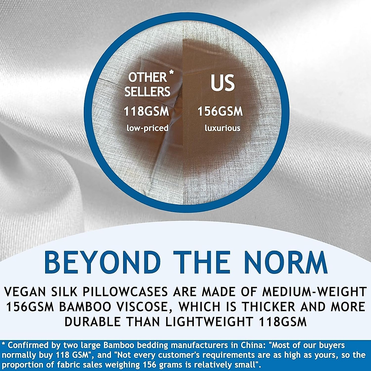 Cooling Pillow Cases King - 100% Viscose Bamboo Pillowcase Set of 2, Zippered, Cool Pillow Cases for Hot Sleepers, Soft