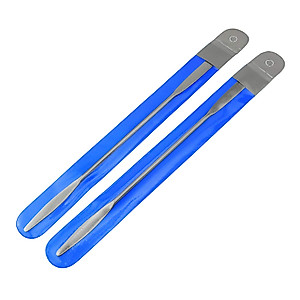 Maxmoral Stainless Steel Lab Laboratory Mini Double-Ended Spatula Semi-Micro Shovel Tapered Arrow End Flat Ends 50 mm X 9 mm