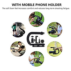 ibasenice Stabilizer Handheld Action Camera Holder Low Position Shooting Steadycam Detachable Phone Holder for Vlog Video DV Photography Filmmaker