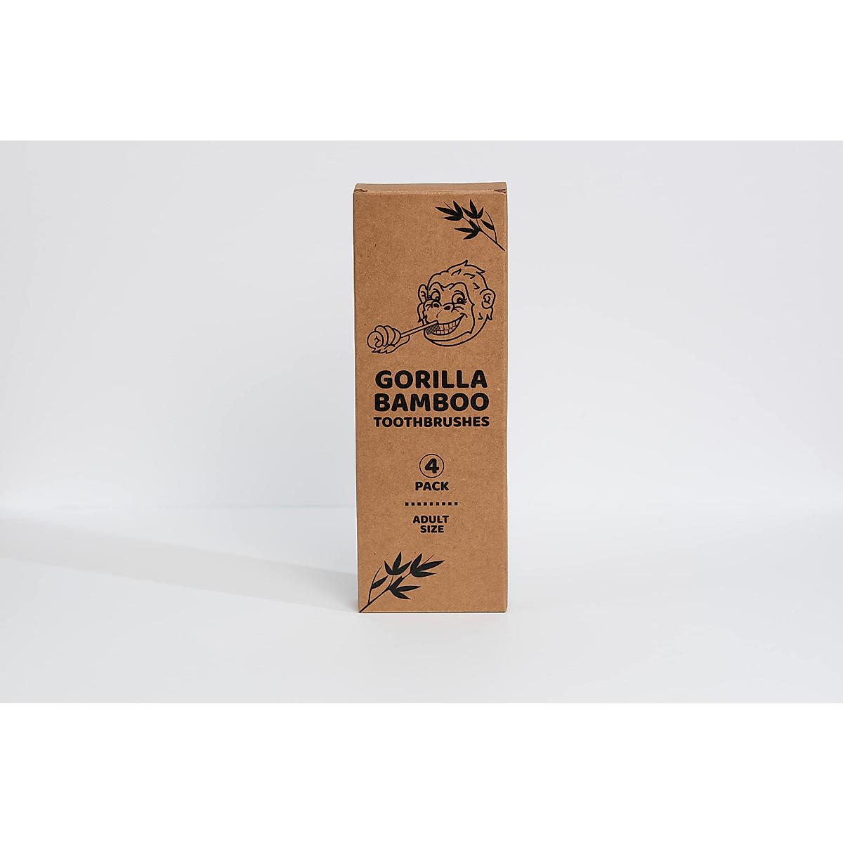 Gorilla Bamboo Toothbrush Adult 4 Pack