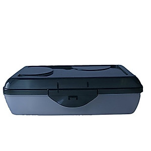 Sterilite Transparent Pencil Case Box, Black